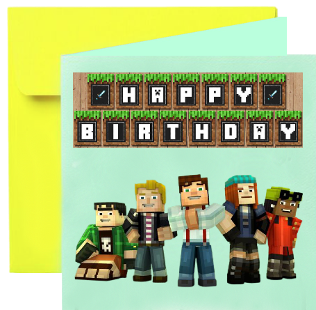 Minecraft Birthday eCards and Images
